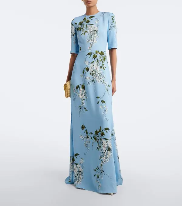 Monique Lhuillier Floral Maxi Dress