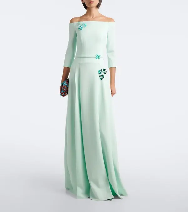 Safiyaa Amadora Off-the-shoulder Gown