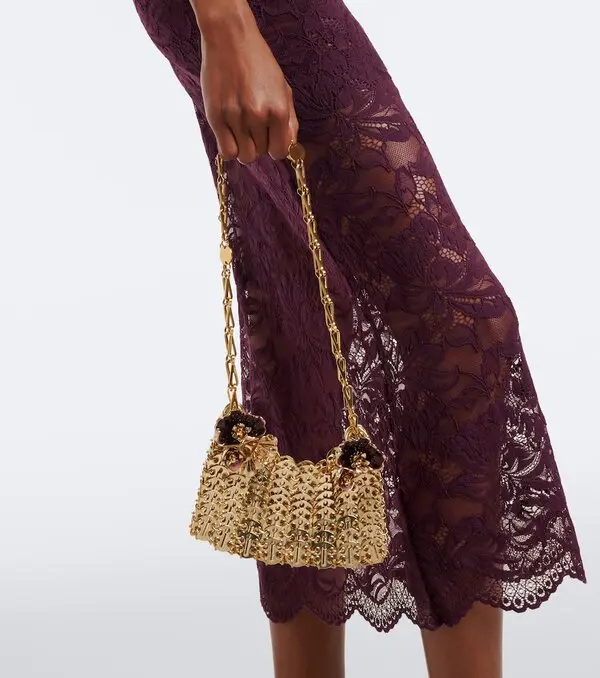 Rabanne 1969 Embellished Shoulder Bag - Gold