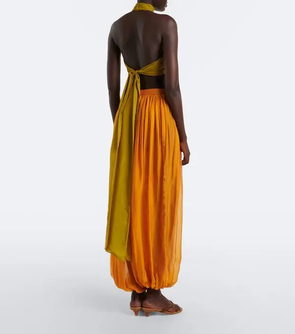 Retrofete Evolete Chiffon Balloon Pants - Orange