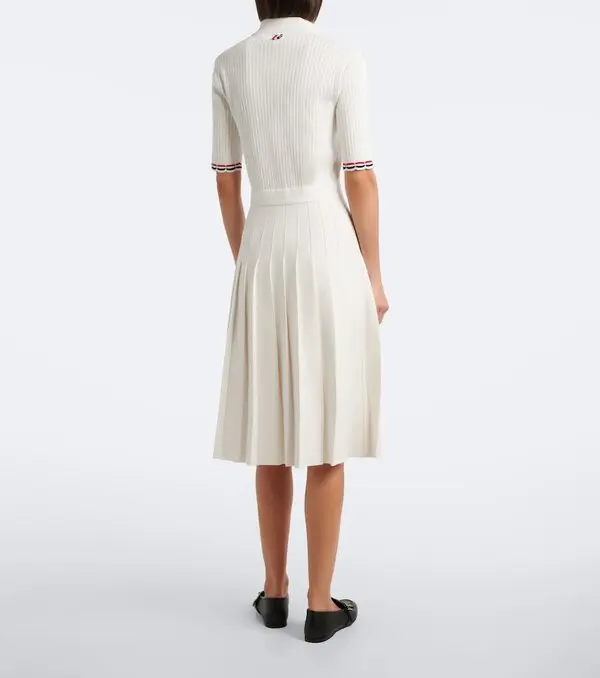 Thom Browne Ribbed-knit Cotton Polo Dress
