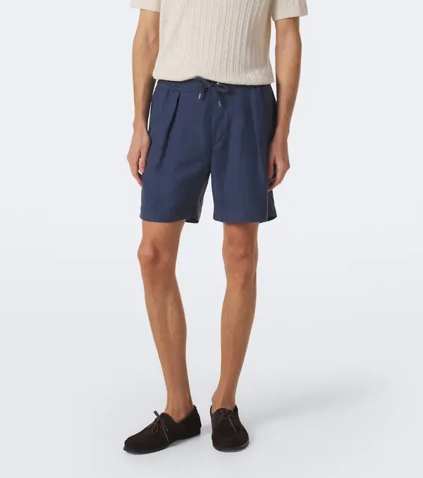 Ralph Lauren Purple Label Silk And Linen Shorts
