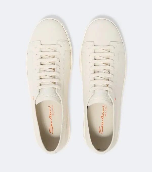 Santoni Leather Lace-up Sneakers