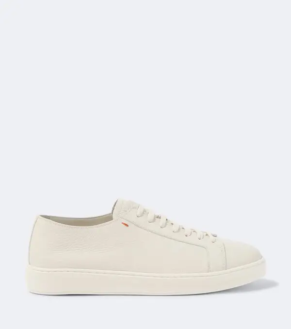 Santoni Leather Lace-up Sneakers