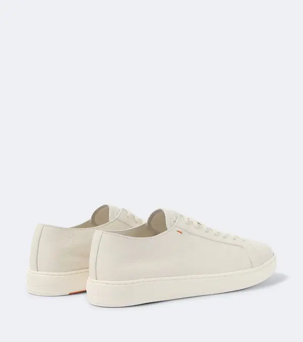 Santoni Leather Lace-up Sneakers