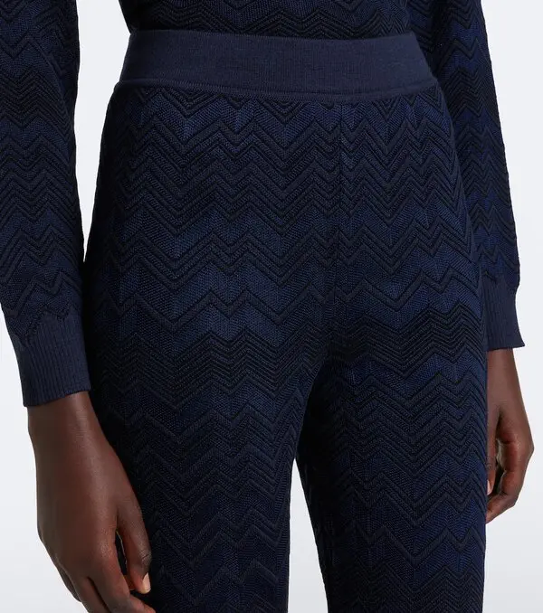 Missoni Zigzag High-rise Flared Pants