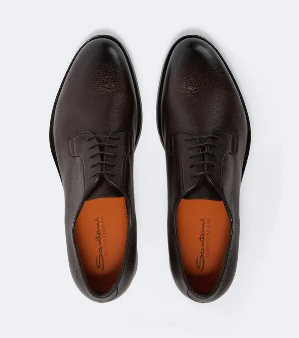 Santoni Ensley Leather Derby Shoes