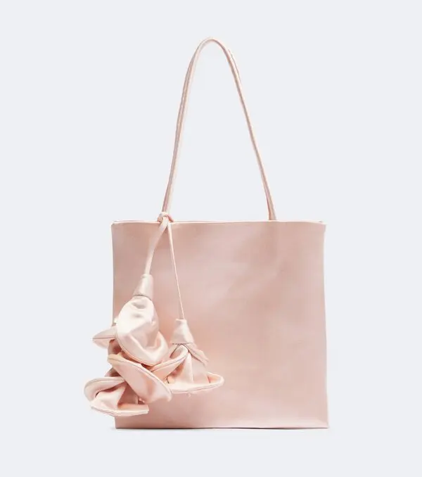 Magda Butrym Julia Small Satin Shoulder Bag - Pink