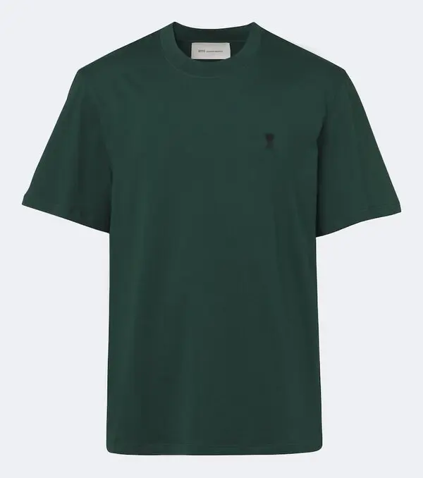 AMI Paris De C?ur Cotton Jersey T-shirt - Green