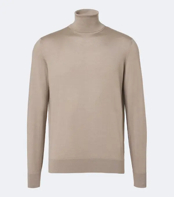 Zegna Cashmere And Silk Turtleneck - Beige