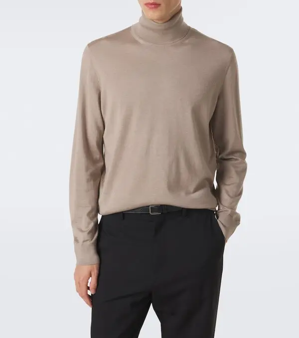 Zegna Cashmere And Silk Turtleneck