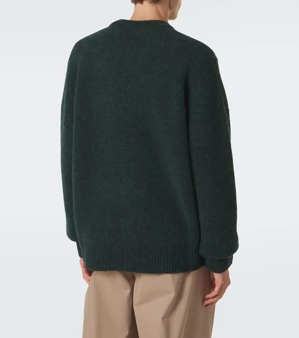 AMI Paris De Cœur Alpaca And Wool-blend Sweater