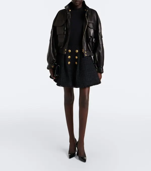 Balmain Tweed Miniskirt