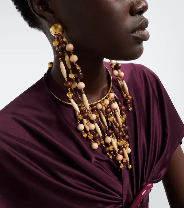 Rabanne Beaded Drop Earrings