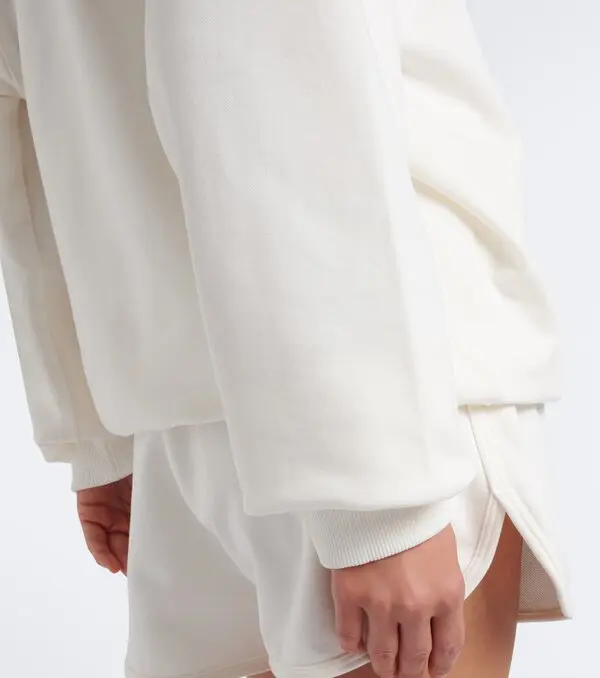 NORBA Julia Cotton Polo Sweatshirt - White