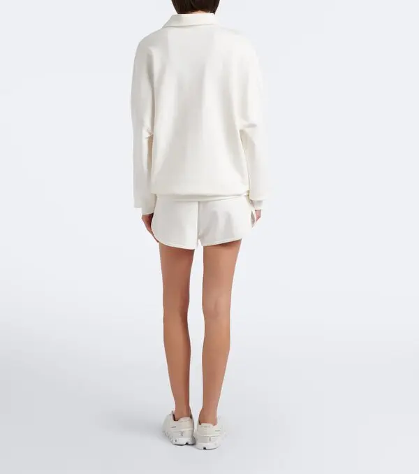 NORBA Julia Cotton Polo Sweatshirt - White