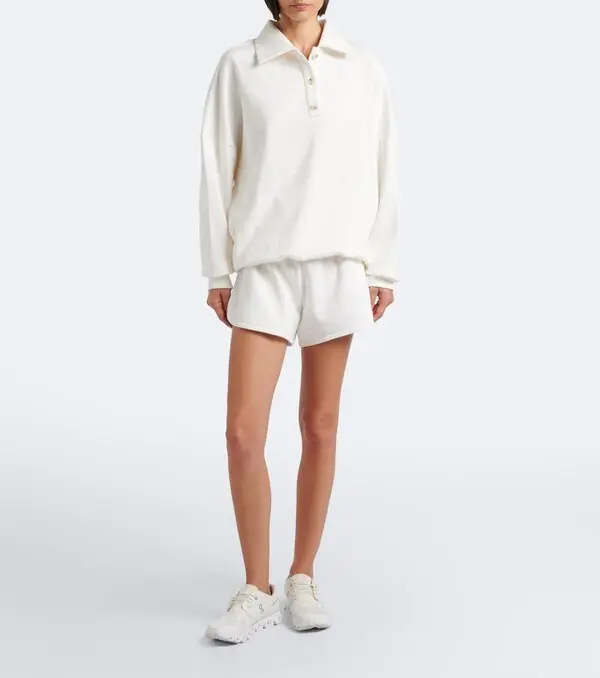 NORBA Julia Cotton Polo Sweatshirt - White