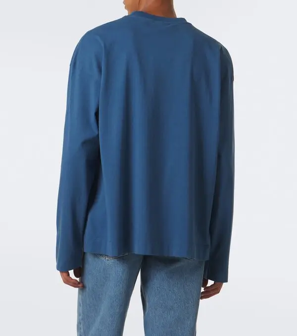 Dries Van Noten Cotton Jersey T-shirt - Blue