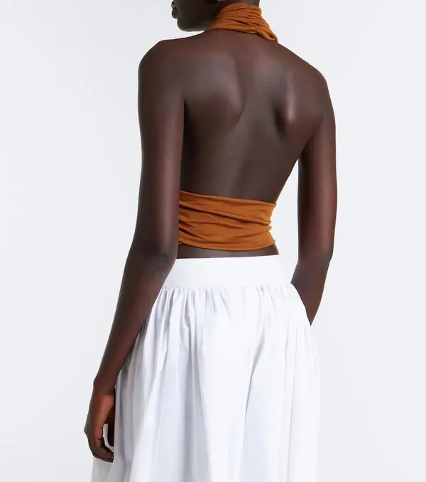Christopher Esber Scarf Halterneck Jersey Top