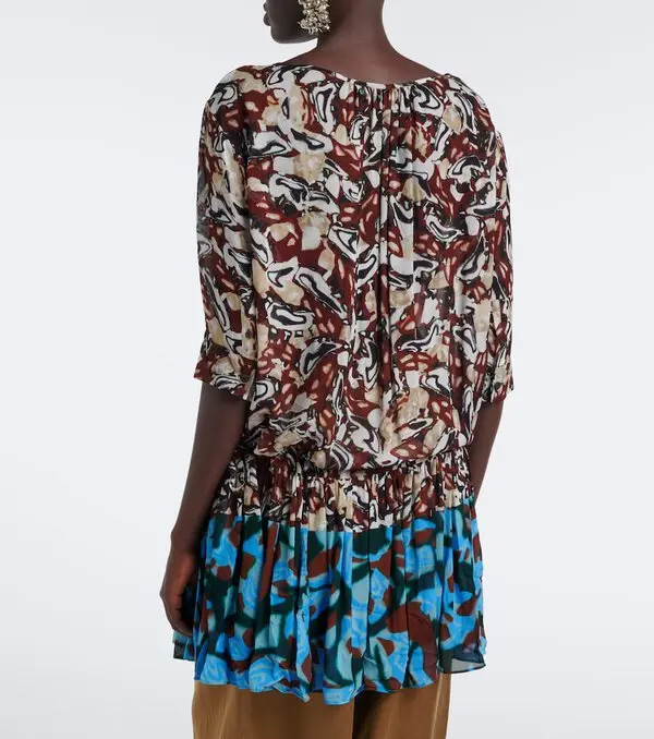 Dries Van Noten Printed Minidress