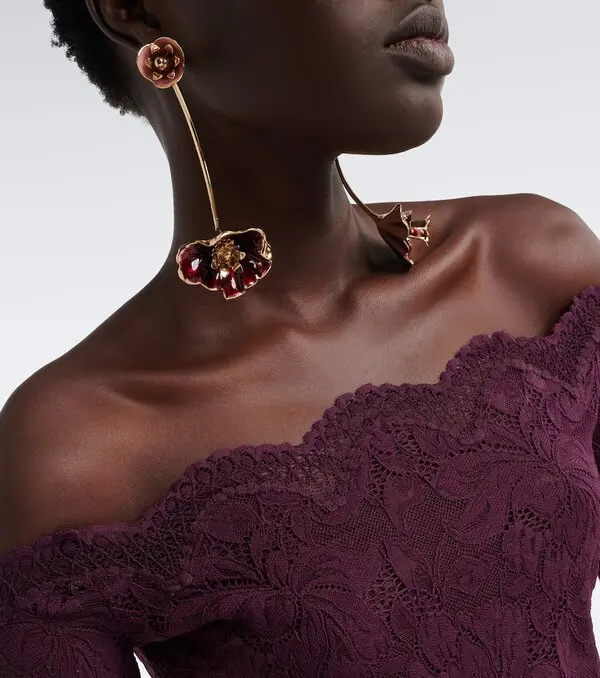 Rabanne Floral Drop Earrings