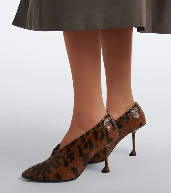 Proenza Schouler Tee Snake-effect Leather Pumps