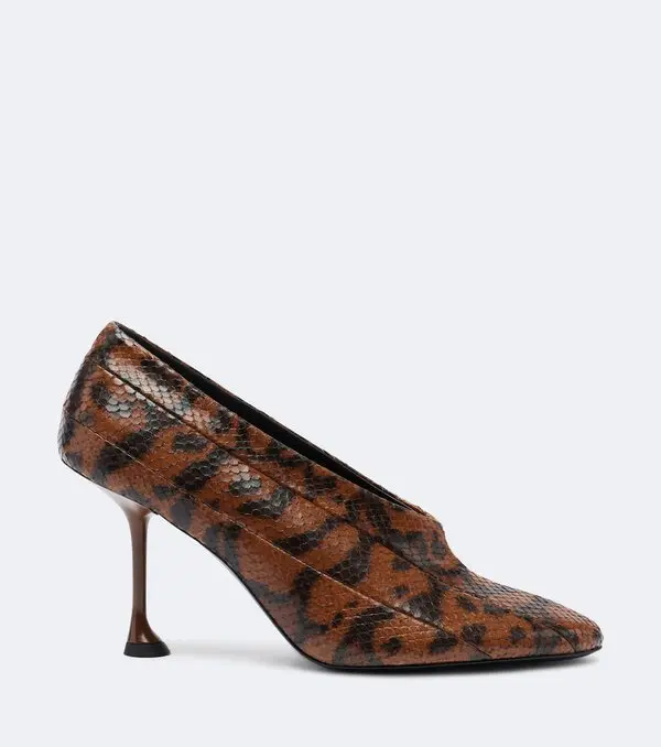 Proenza Schouler Tee Snake-effect Leather Pumps