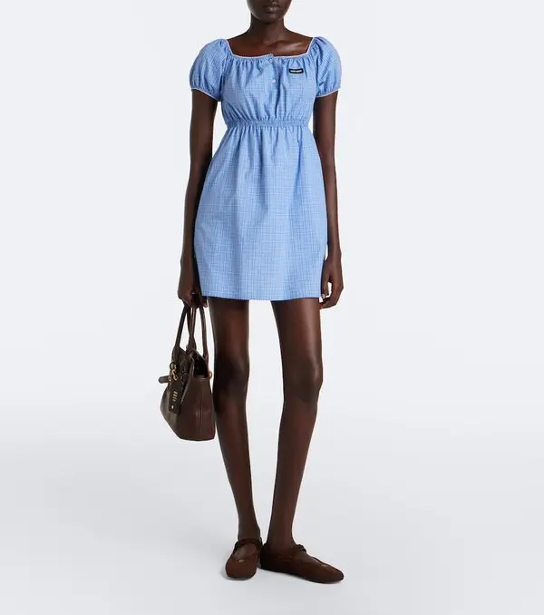 Miu Miu Suede Mary Jane Flats