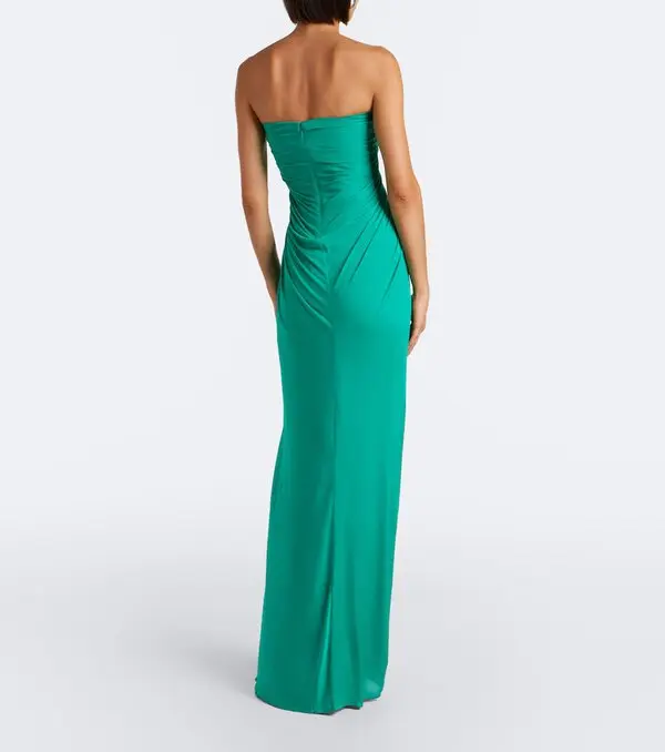 Christopher Esber Helix Crystal Gathered Gown