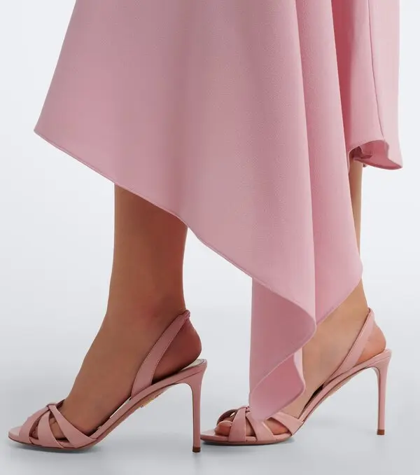 ROKSANDA Elva Asymmetric Crêpe Midi Dress - Pink