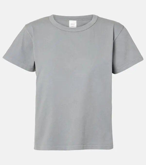 LESET Margo Cotton Jersey Striped T-shirt - Grey