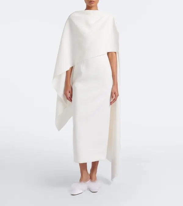 Mach & Mach Feather-trimmed Mules - White