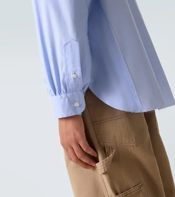 MAISON MARGIELA Cotton Poplin Shirt - Blue
