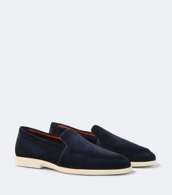 Santoni Suede Loafers