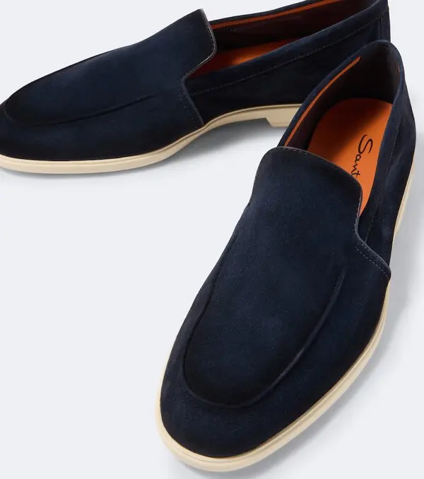 Santoni Suede Loafers