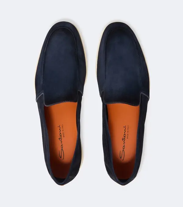 Santoni Suede Loafers
