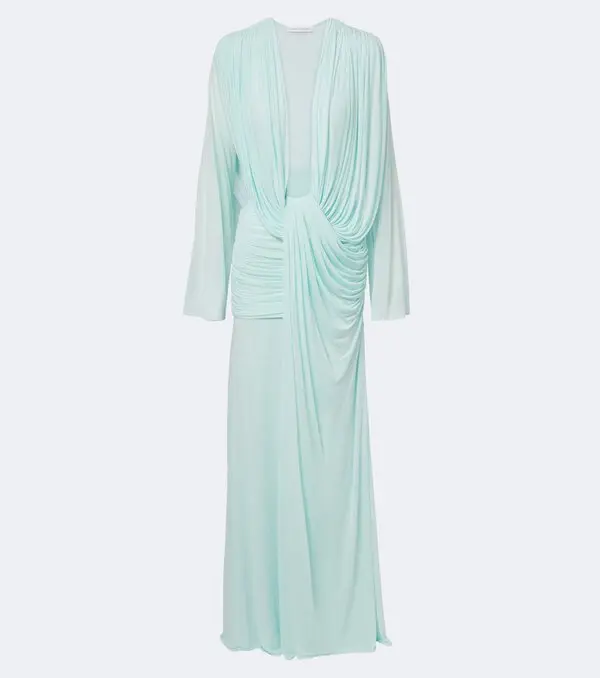 Christopher Esber Ripple Draped Gown - Blue