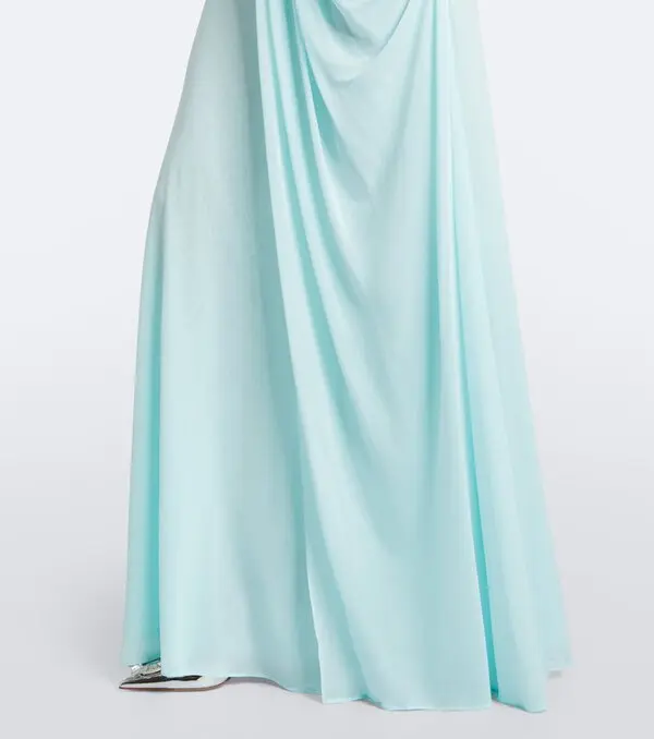 Christopher Esber Ripple Draped Gown - Blue