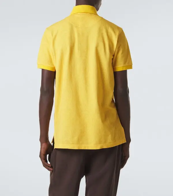 Etro Paisley Cotton Piqué Polo Shirt - Yellow