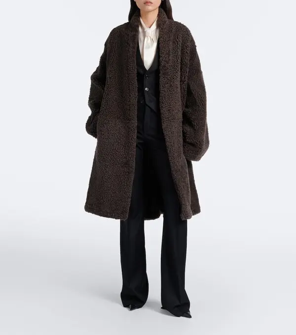 TOM FORD Leather-trimmed Reversible Cashmere Coat