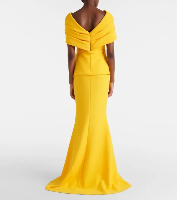 Safiyaa Loura Off-shoulder Gown - Yellow