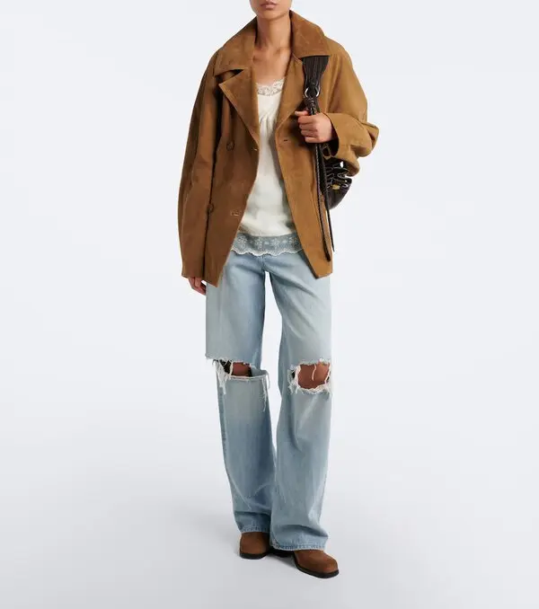 Staud Brooklyn Suede Ankle Boots