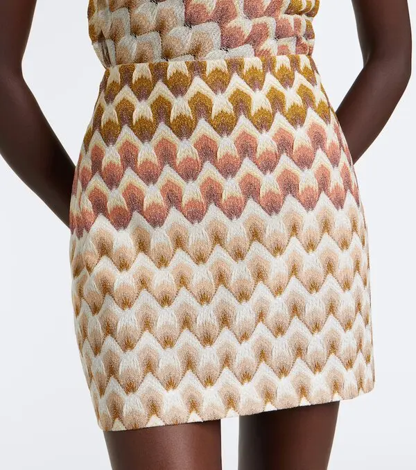 Missoni Lam� Miniskirt