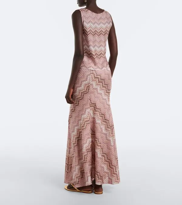 Missoni Zigzag Knitted Maxi Skirt
