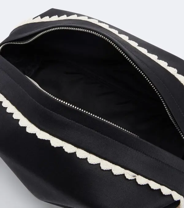 Magda Butrym Grizzly Crochet-trimmed Clutch