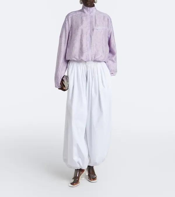 Christopher Esber Light Leak Jacquard Romper - Purple