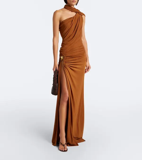 Christopher Esber Helix Crystal Draped Gown