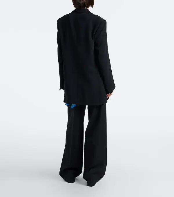 Dries Van Noten Belted Pleated Wool Wide-leg Pants