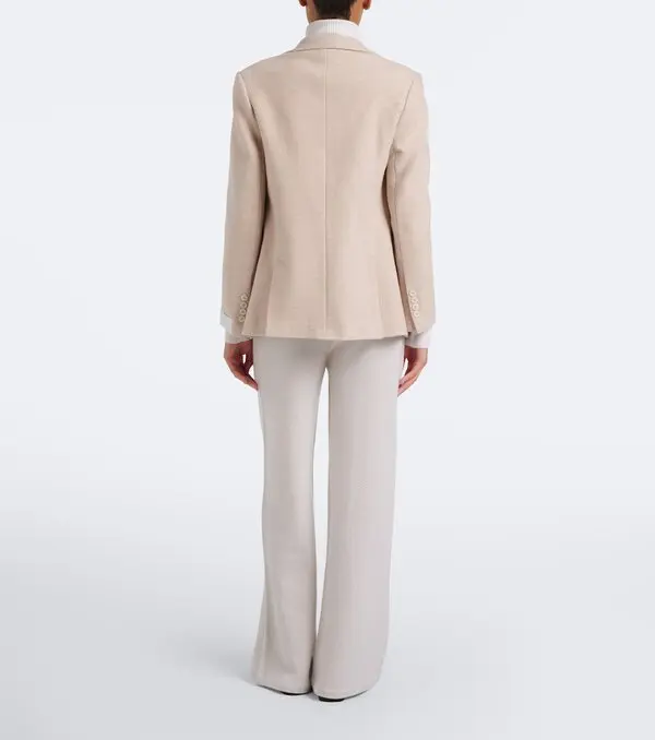 Eleventy Chevron Cashmere Flared Pants