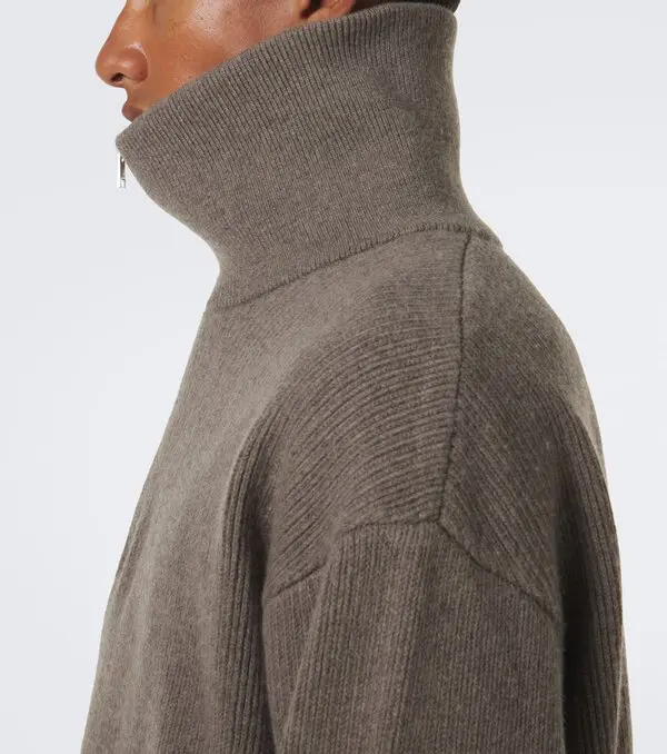 FRAME Wool Polo Sweater - Grey
